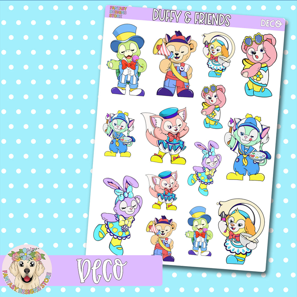 Duffy & Friends Deco Sheet – Fantasy Designs Planner Supplies