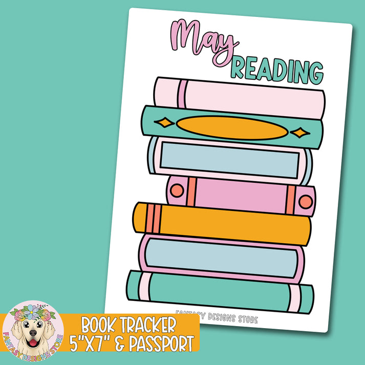 May Reading Tracker Sticker – Fantasy Designs Planner Supplies